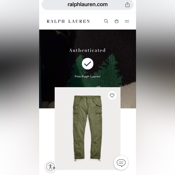 Polo Ralph Lauren | Pants | Polo By Ralph Lauren Slim Fit Military Style Ripstop Cargo Pants In ...